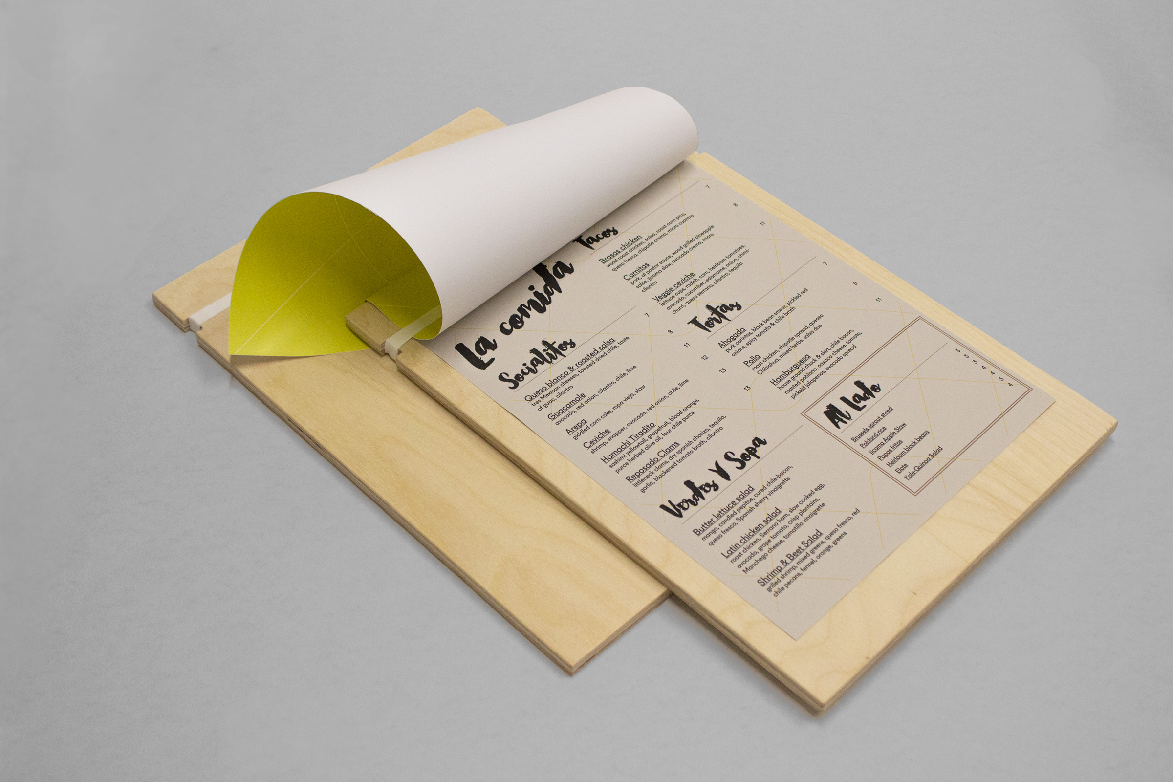 Wooden menu holders for unique places - PlungTools.com